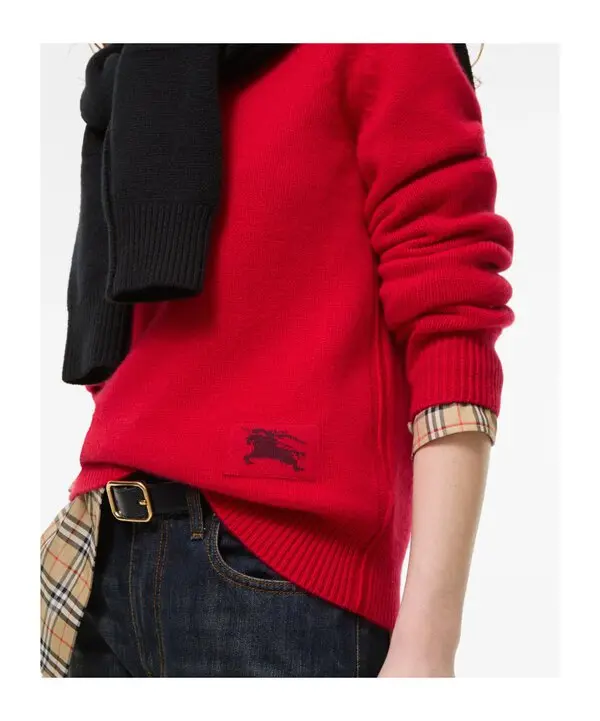 Burberry Cashmere Sweater - Post Red