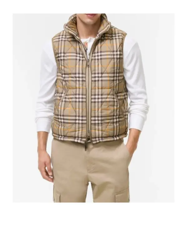 Burberry Cotton Twill Jacket With Gilet