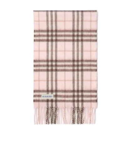 Burberry Check Cashmere Scarf - Pink