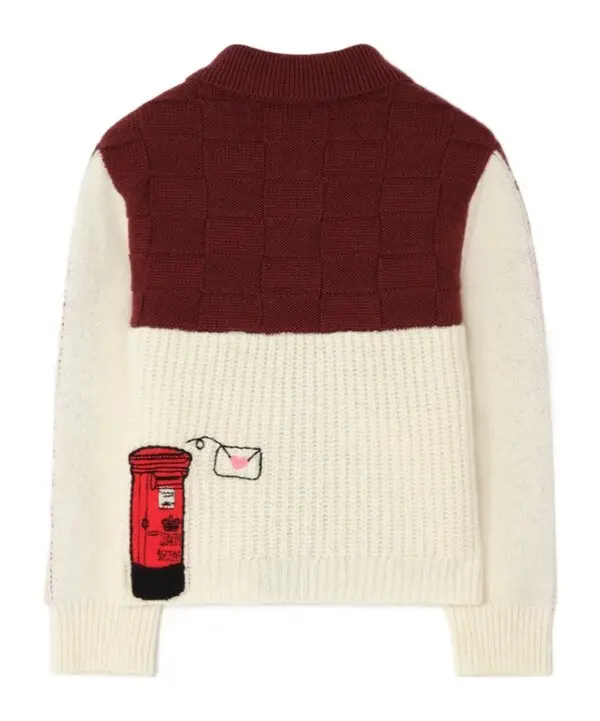 Burberry Townhouse Bear Wool Cashmere Cardigan