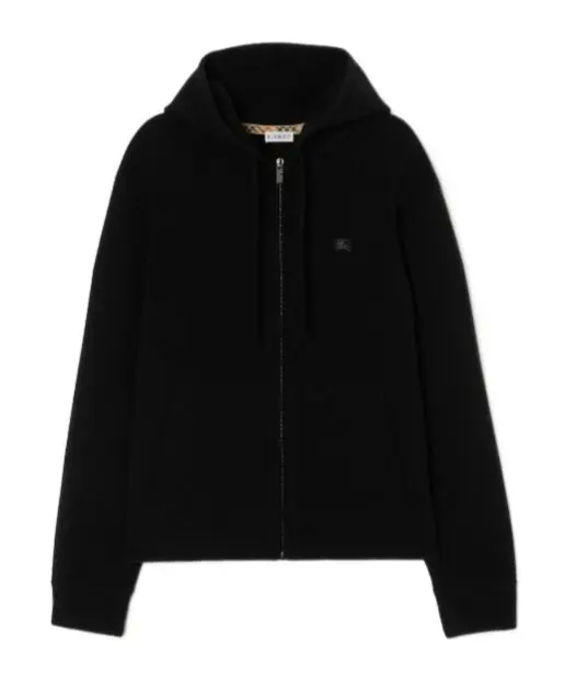 Burberry Cashmere Blend Zip Hoodie