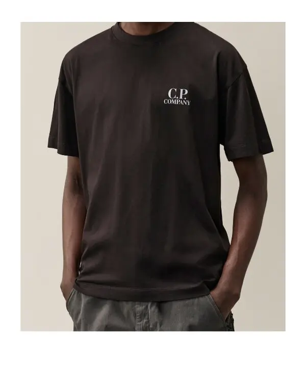 C.P. COMPANY 30/1 Jersey Short Sleeve Comfort T-shirt - Black