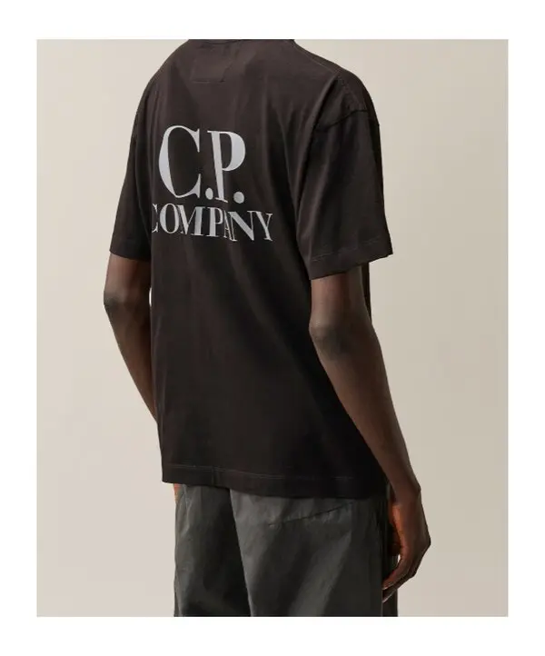 C.P. COMPANY 30/1 Jersey Short Sleeve Comfort T-shirt - Black