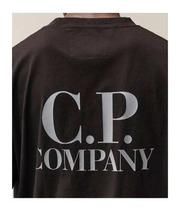 C.P. COMPANY 30/1 Jersey Short Sleeve Comfort T-shirt - Black
