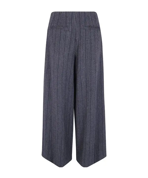 Paul Smith Wide Leg Striped Trousers