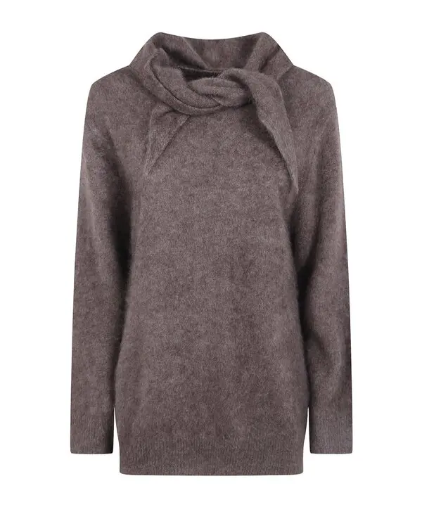 P.a.r.o.s.h Long-sleeved Hooded Knit Top