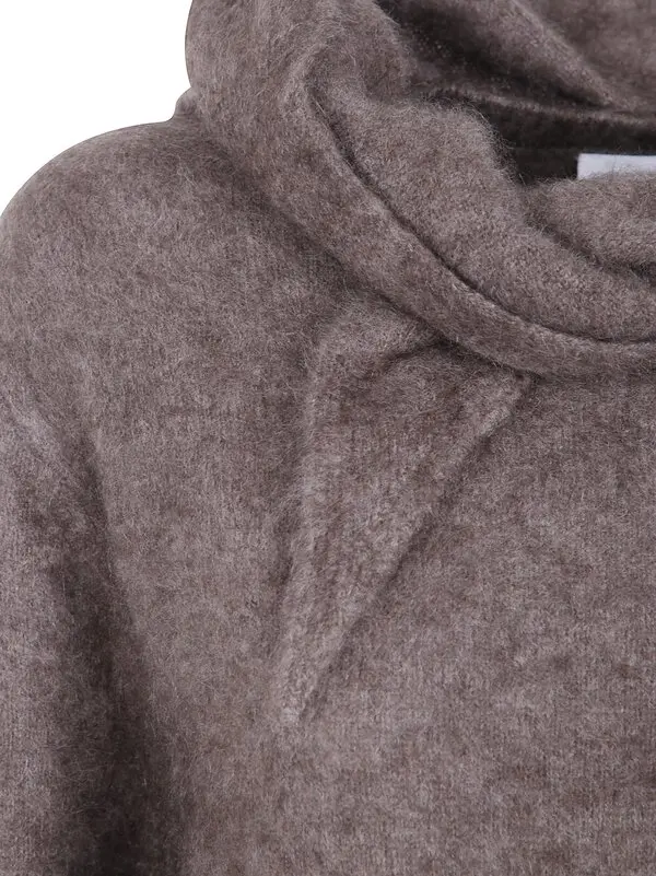 P.a.r.o.s.h Long-sleeved Hooded Knit Top