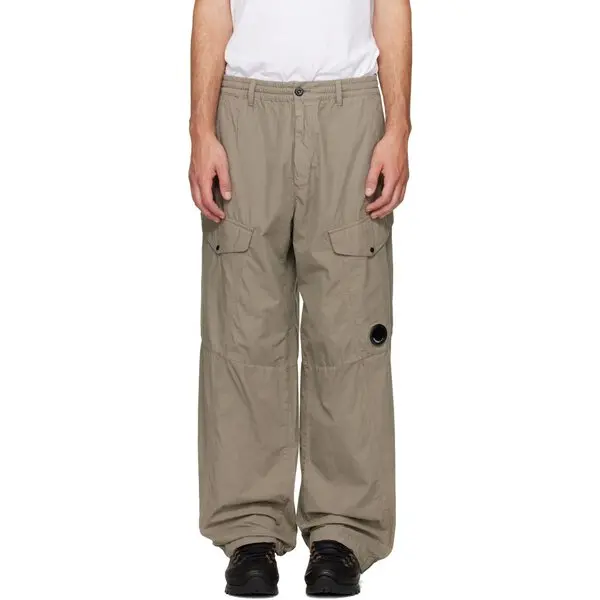 C.P. COMPANY Lens-detail Cargo Pants - Beige