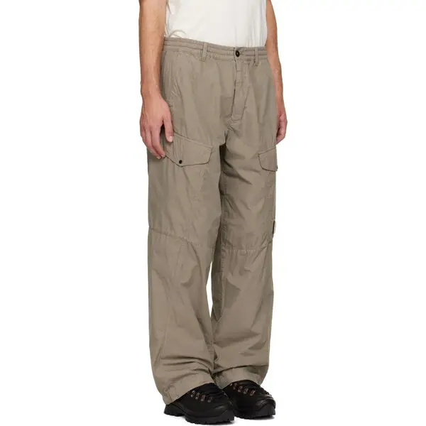 C.P. COMPANY Lens-detail Cargo Pants - Beige