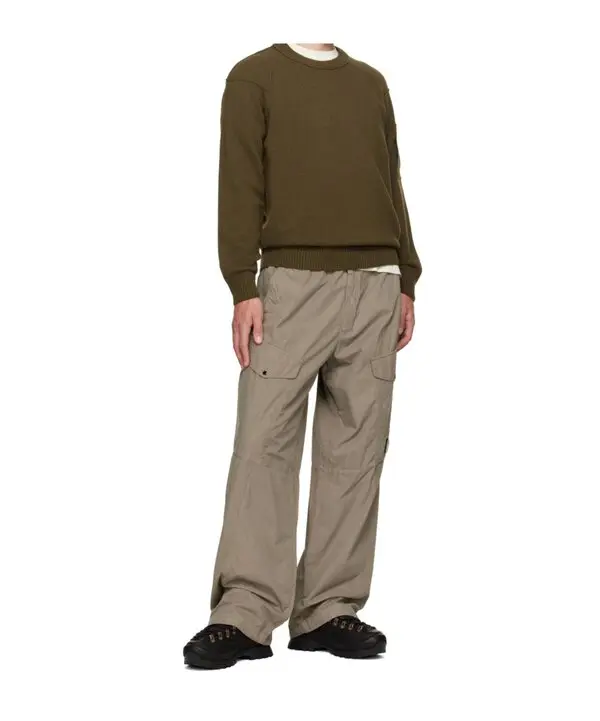 C.P. COMPANY Lens-detail Cargo Pants - Beige