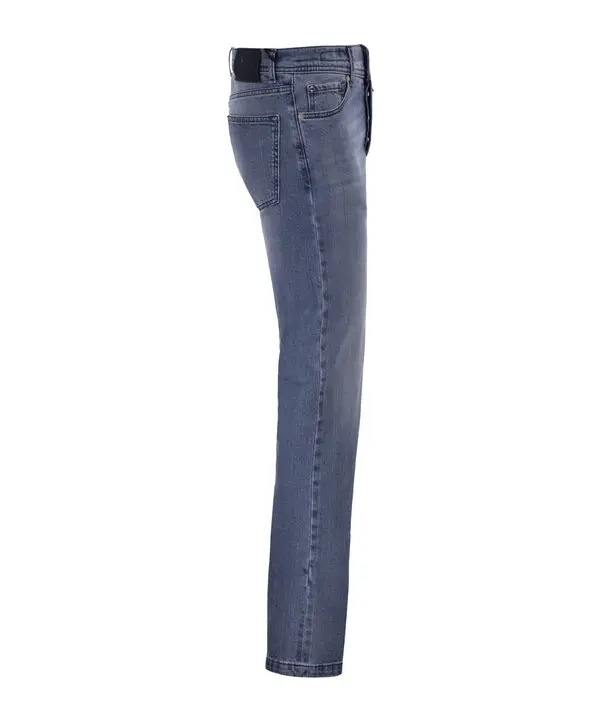 Kiton Five-pocket Stretch Denim Jeans
