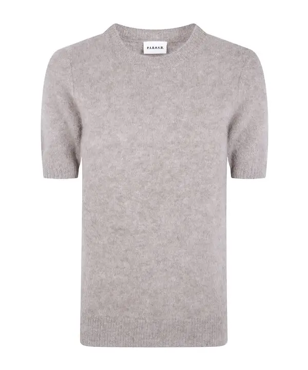 P.a.r.o.s.h Crew-neck Short-sleeve Knit Top