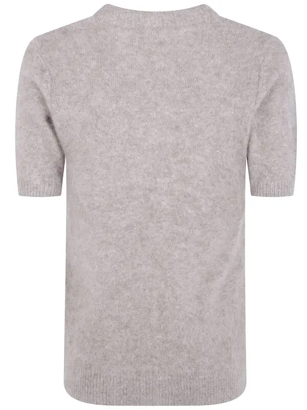 P.a.r.o.s.h Crew-neck Short-sleeve Knit Top