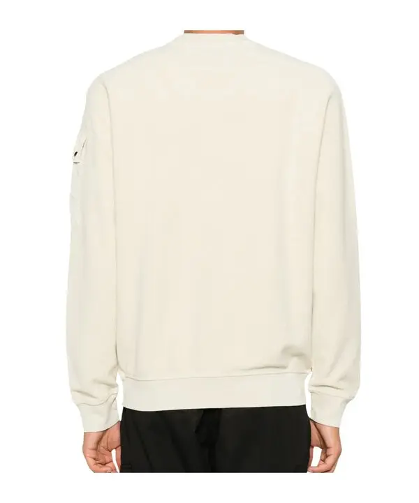 C.P. COMPANY Lens-detail Sleeve-pocket Sweatshirt - Sand