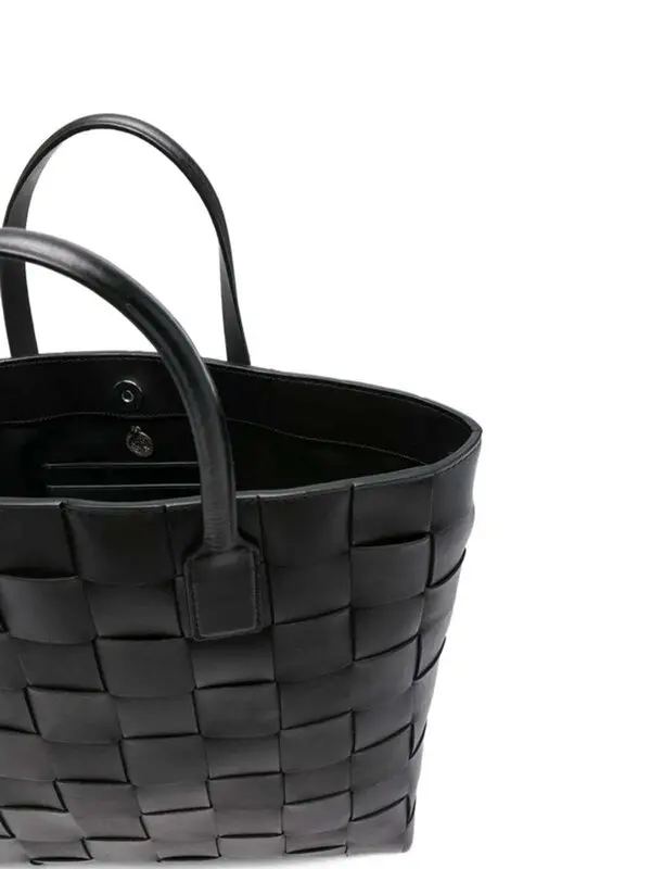 Dragon Diffusion Medium Pino Woven Top Handle Bag
