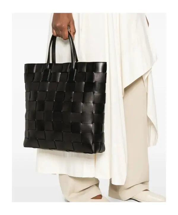 Dragon Diffusion Medium Pino Woven Top Handle Bag