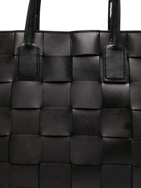 Dragon Diffusion Medium Pino Woven Top Handle Bag