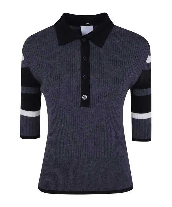 Mantū Striped Sleeve Sweater