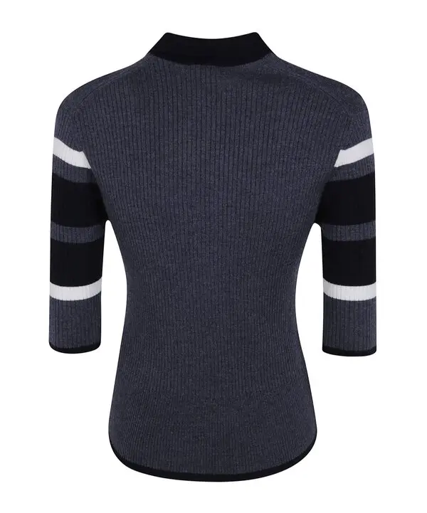 Mantū Striped Sleeve Sweater