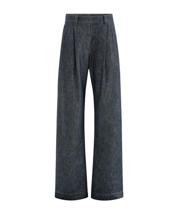 Brunello Cucinelli Sparkling Monili Denim Trousers - Black