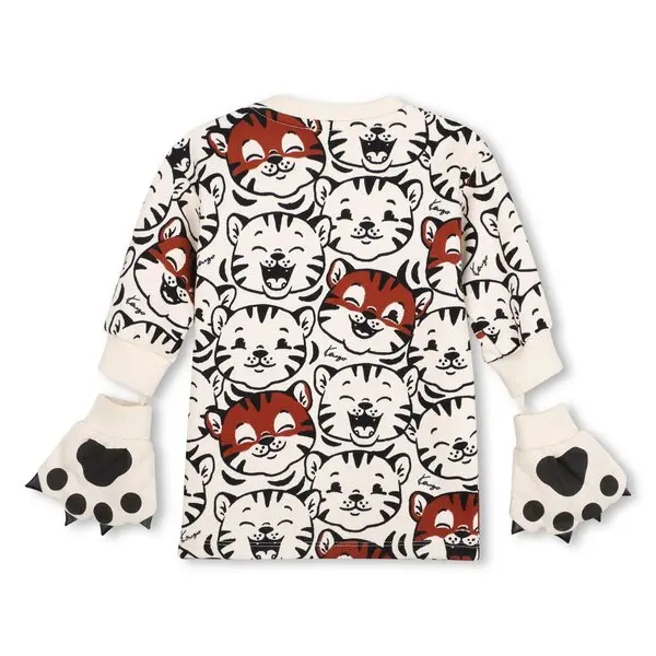 Kenzo Tiger-print Long-sleeve Dress