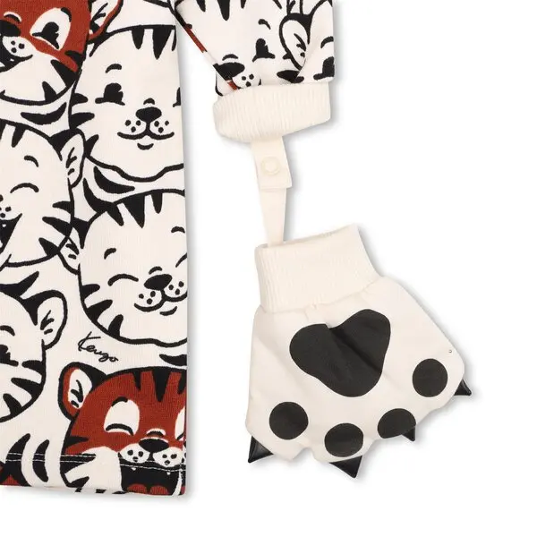 Kenzo Tiger-print Long-sleeve Dress