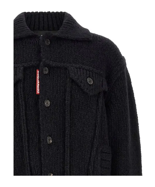 Dsquared2 Logo Patch Cardigan