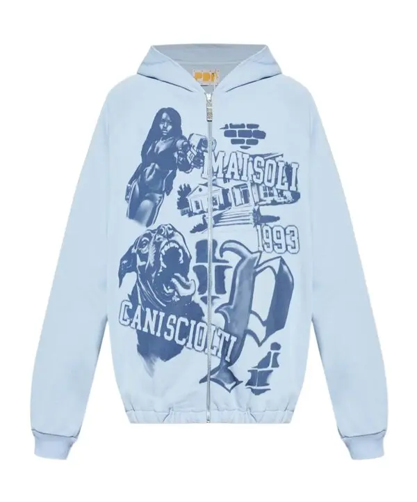PDFCHANNEL Graphic Zip-up Hoodie