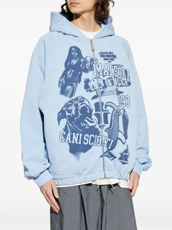 PDFCHANNEL Graphic Zip-up Hoodie