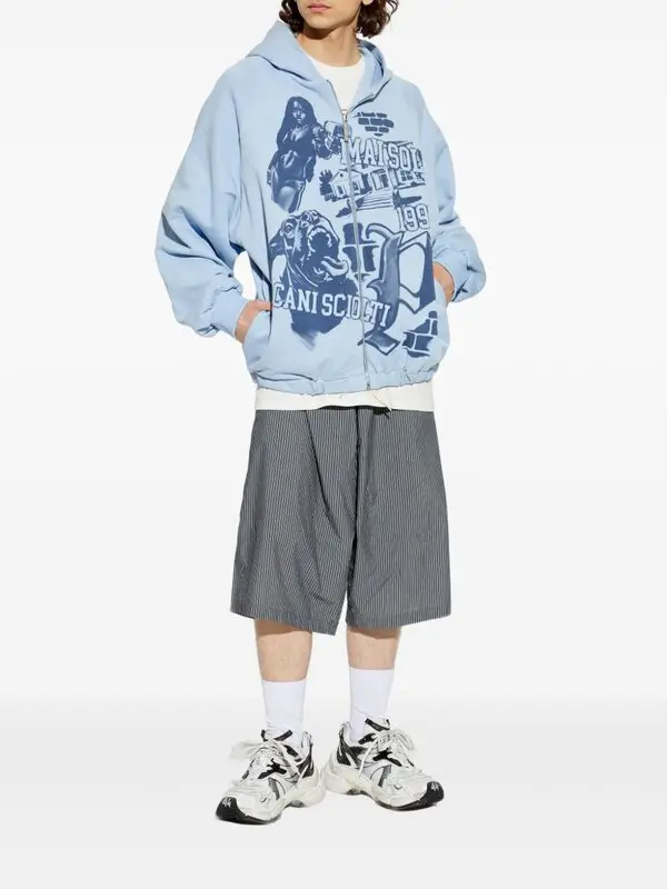 PDFCHANNEL Graphic Zip-up Hoodie