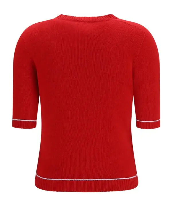 Fabiana Filippi Brushed Short-sleeve Knitted Top