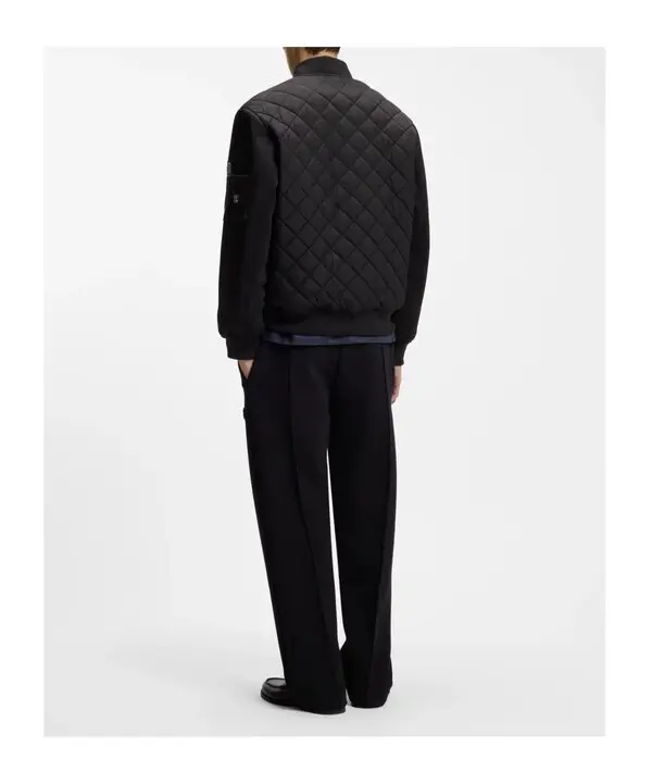 Hugo Boss Water-repellent Jacket In Mixed Materials
