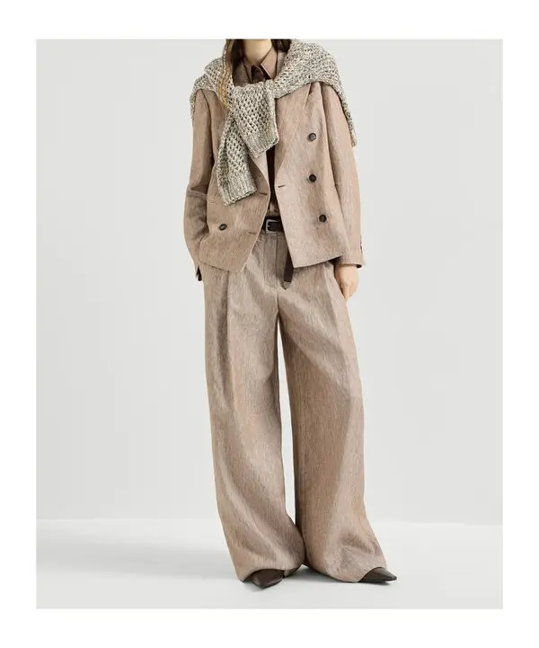 Brunello Cucinelli Pleated A-line Trousers