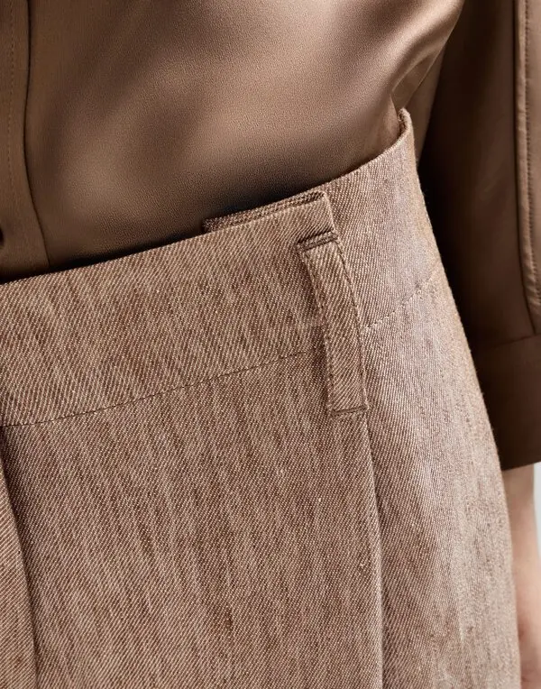 Brunello Cucinelli Pleated A-line Trousers