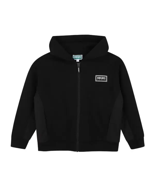 Kenzo Logo-patch Hooded Zip-up Jacket