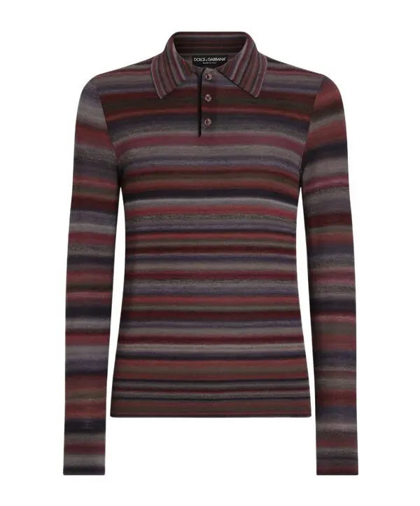 Dolce & Gabbana Long-sleeve Polo Shirt
