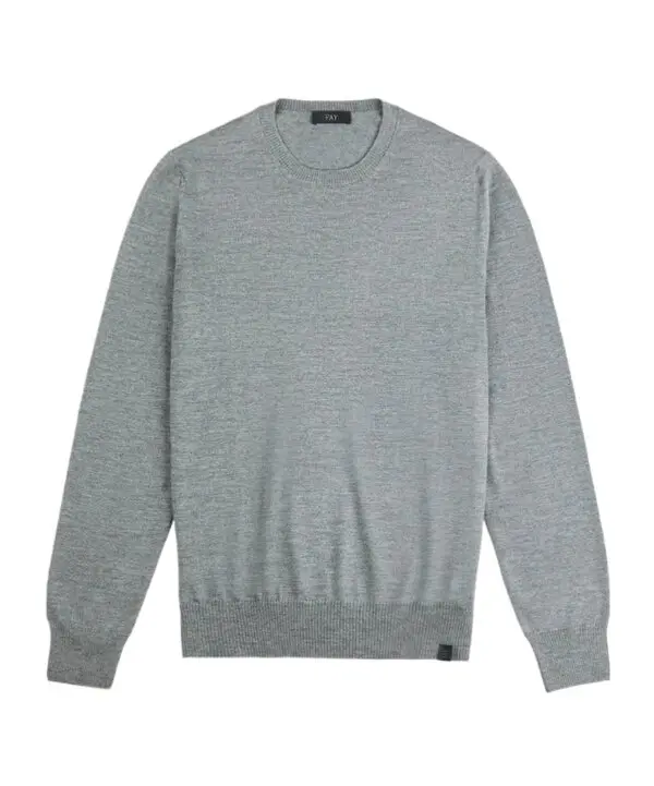 FAY Round-neck Pullover In Merinos Wool
