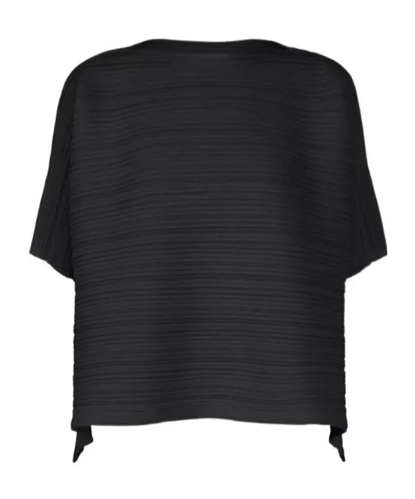 Issey Miyake Pleated Boat-neck T-shirt