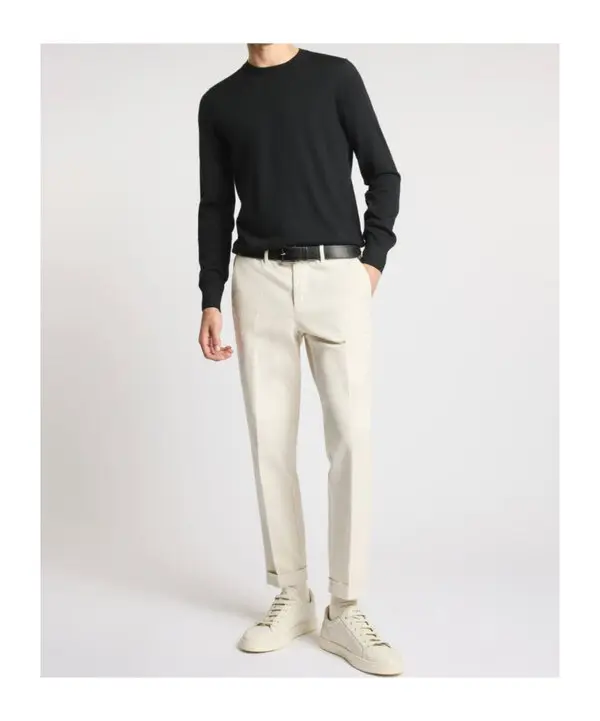 FAY Round-neck Pullover In Merinos Wool