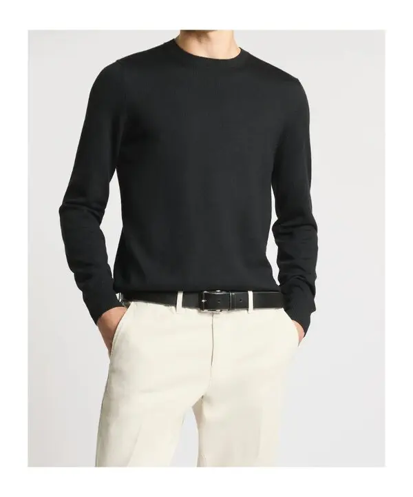 FAY Round-neck Pullover In Merinos Wool
