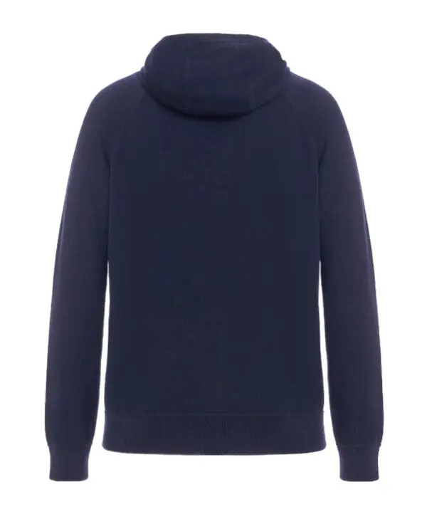 Malo Cashmere Raglan Hooded Sweatshirt - Blue