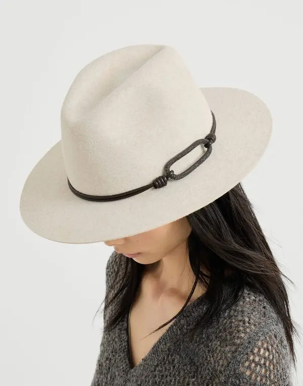 Brunello Cucinelli Wide Brim Felt Fedora