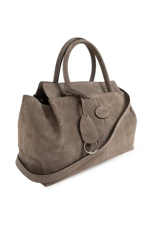 TOD'S Structured Suede Tote Bag