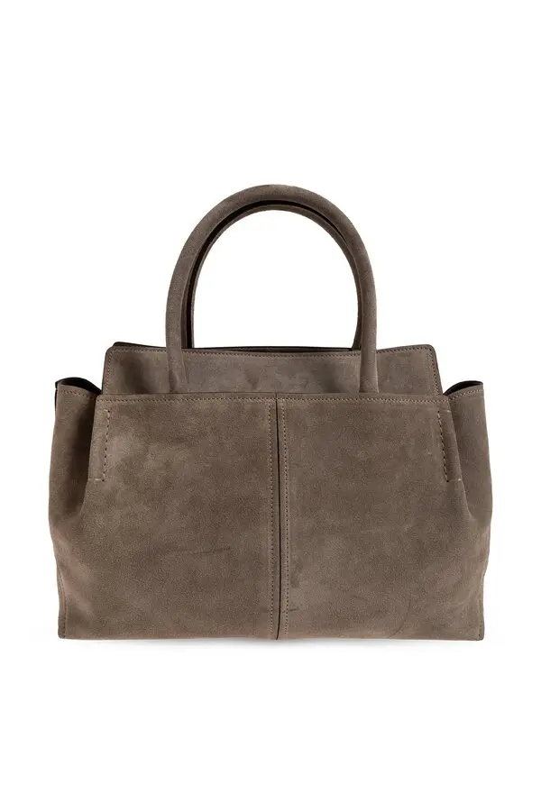 TOD'S Structured Suede Tote Bag
