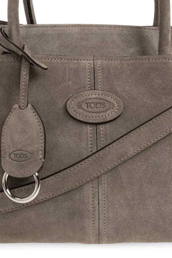 TOD'S Structured Suede Tote Bag