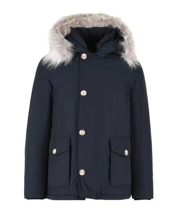 Woolrich Long-sleeved Hooded Parka Coat