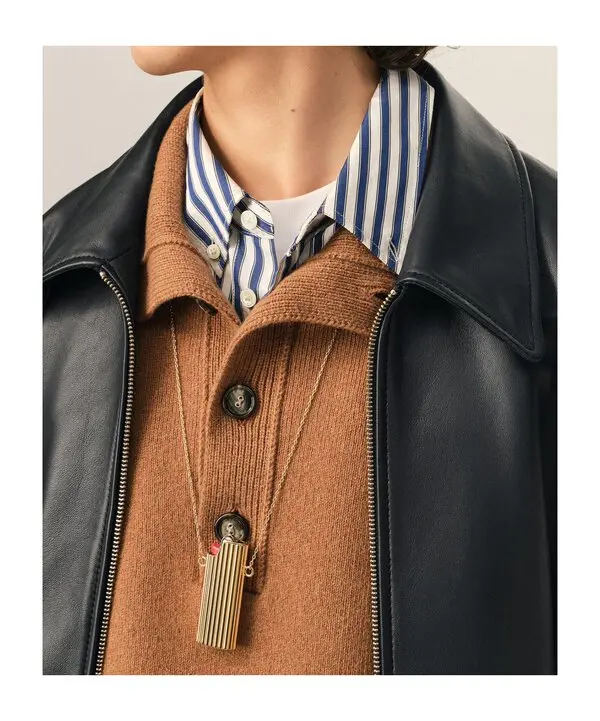 AMI Paris Lamb Leather Zipped Jacket