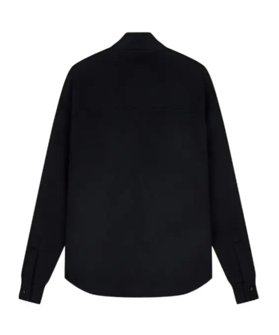 Giorgio Armani Double Cashmere Mandarin Collar Shirt Jacket
