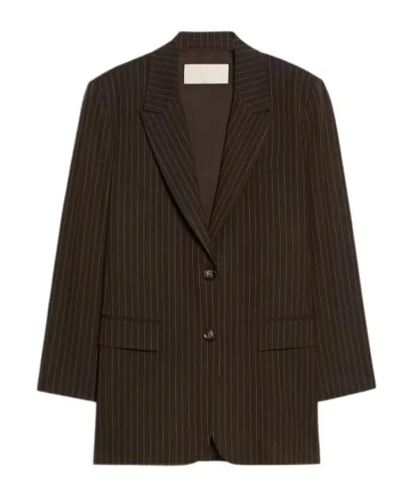 IBLUES Straight-cut Striped Blazer