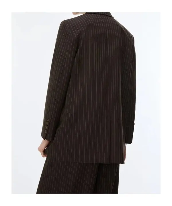 IBLUES Straight-cut Striped Blazer